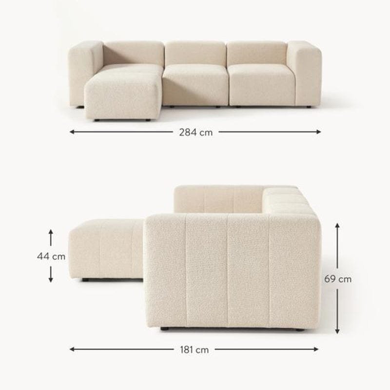 Sofá Cubi 4 Módulos en L – Rooms Muebles para Petlovers